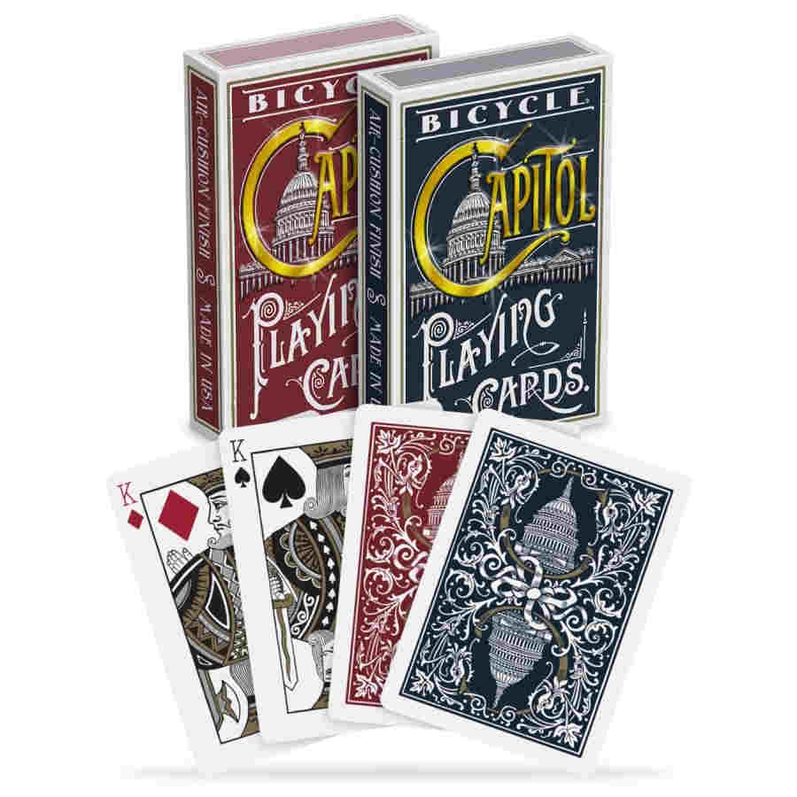 Bicycle Playing Cards: Capitol Blue – Heroes and Games